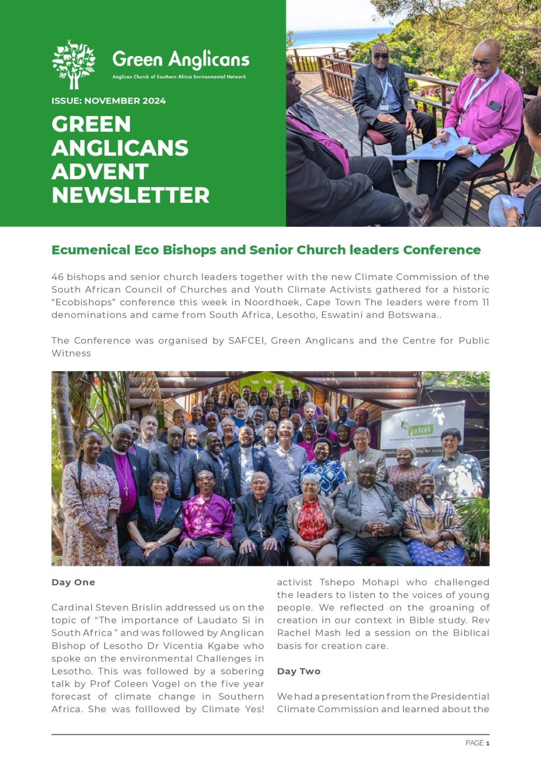 Green Anglican Newsletter – Green Anglicans